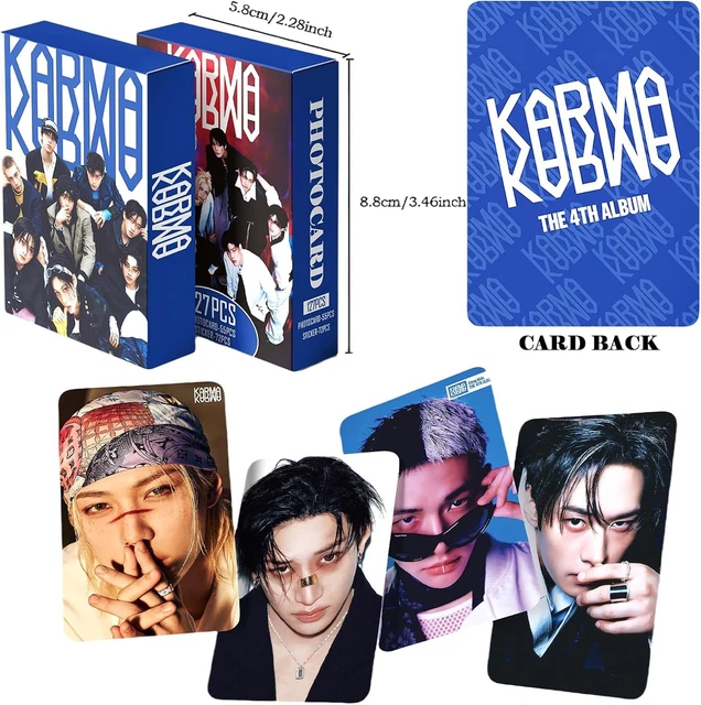 STRAY KIDS KARMA The 4th Album Cards SKZ Photocards 55 x Card+72 x ...
