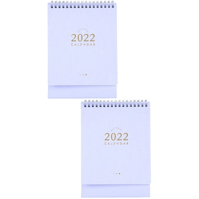 2 PC CALENDRIER 2022 De Bureau Mensuel Set Table Décor Pour EUR 28,91 ...