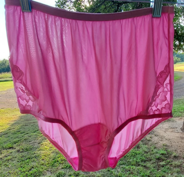 VANITY FAIR LACE Nouveau Sissy Panty Silky Nylon Silky 6/M Jawbreaker ...