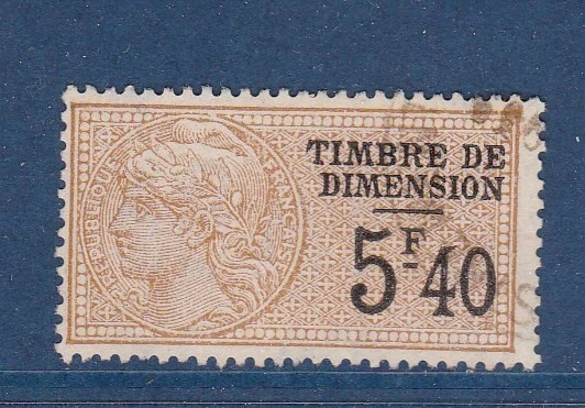 TIMBRE FISCAL FRANCE Dimension 5F40-Obl.tb-Voir Scan-Z394 EUR 1,00 - PicClick FR