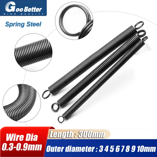 EXPANSION SPRINGS WIRE 0.3-0.9mm Extension Expansion Compressed Tension ...