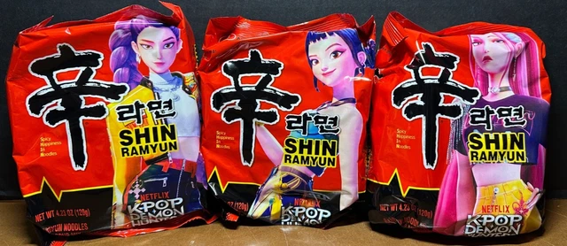 KPOP DEMON HUNTERS SHIN Ramyun Ramen Huntrix Rumi Zoey Mira Golden Nong ...