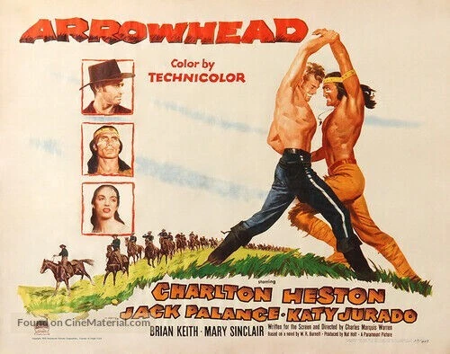 ARROWHEAD STARRING CHARLTON HESTON, Jack Palance, Brian Keith £3.50 ...