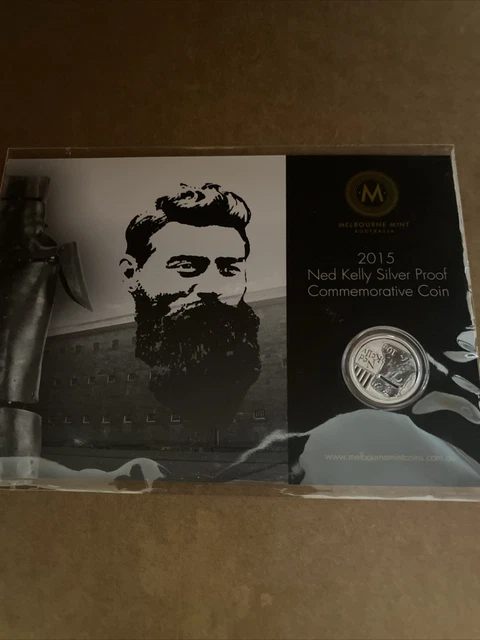 2015 NED KELLY Silver Proof Commemorative Coin $40.00 - PicClick AU