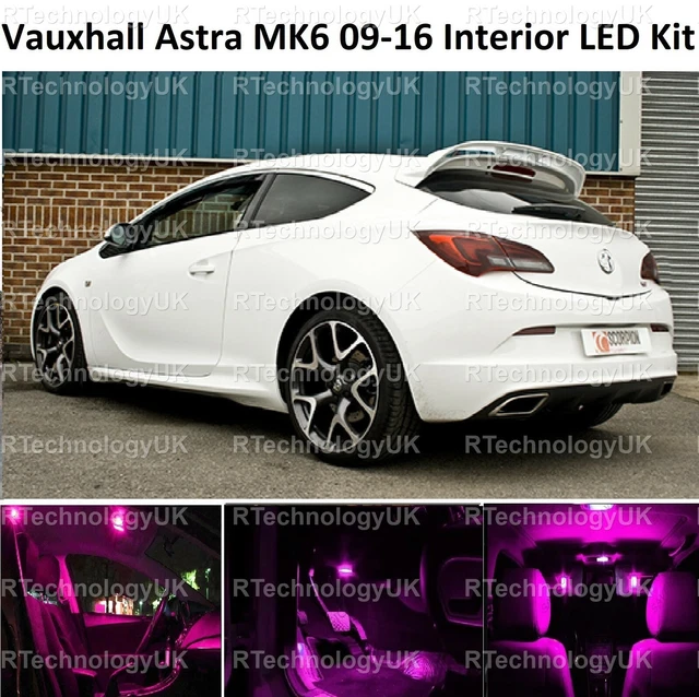 PINK PURPLE PREMIUM Vauxhall Astra J Mk6 09-19 Interior Led Upgrade ...