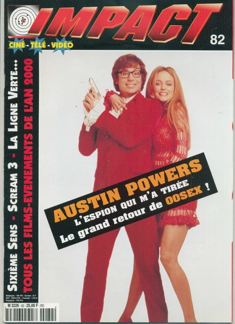 IMPACT N°82 OCTOBRE 1999 Austin Powers Tracy Lord Sixième sens Scream 3 ...