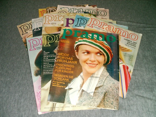 DDR PRAMO PRAKTISCHE Mode komplett 1976 mit Schnittmuster Modehefte ...