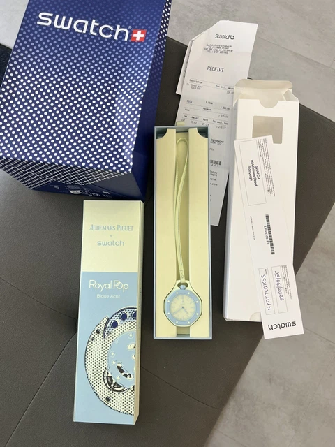 SWATCH X AP Audemars Piguet Royal Pop Blaue Acht New With Receipt ...