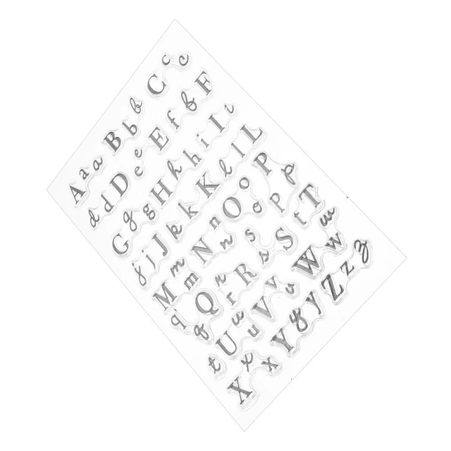 RETRO ALPHABET ENGLISH Number Stamp Stamper for Diary Handmade Letter ...