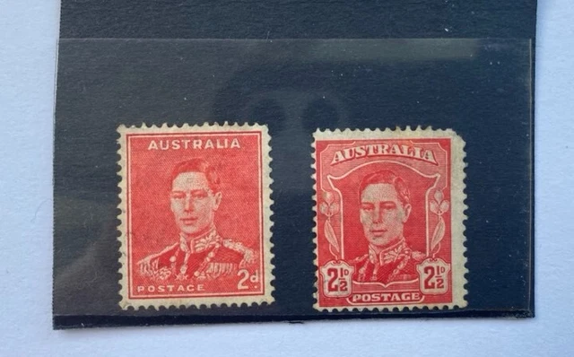 KING GEORGE VI Australia Stamp 2.5D and 2D Rare £0.99 - PicClick UK