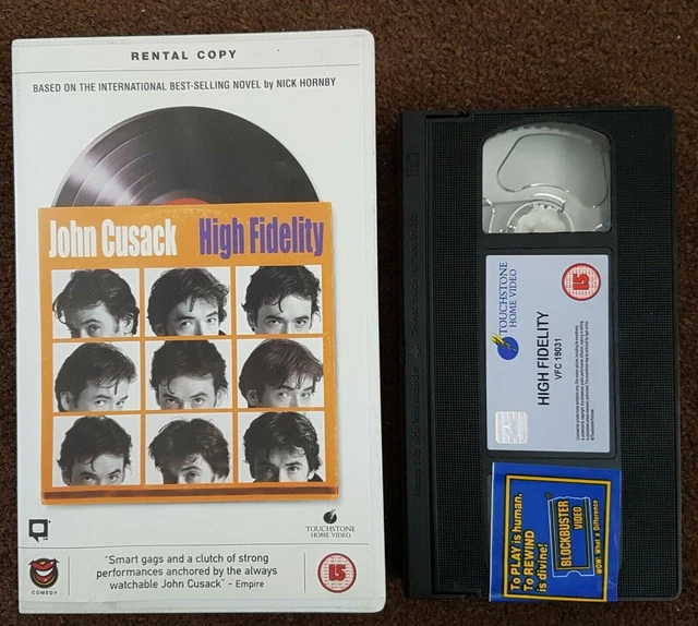HIGH FIDELITY (VHS) BIG BOX - John Cusack + Jack Black + Catherine Zeta ...
