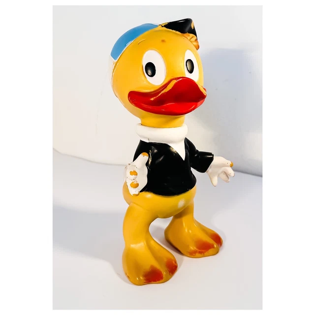 VINTAGE WALT DISNEY HUEY HERE BLACK 1962 Plastic Ledra Rubber Puppet ...