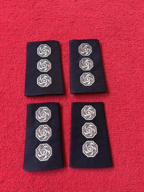 FIRE BRIGADE EPAULETTES rank markings.fire Service Station Officer ...