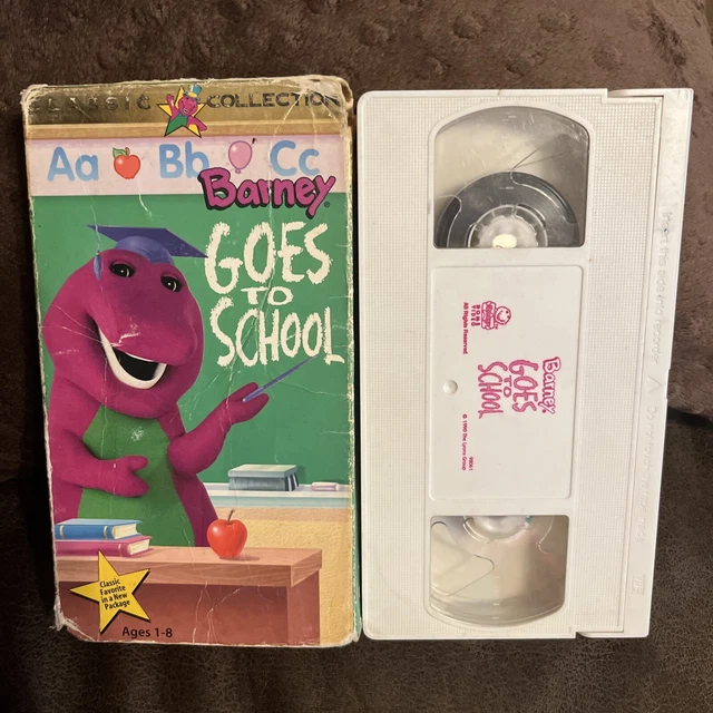 BARNEY GOES TO School Classic Collection VHS Video Actimates Compatible ...