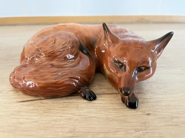 ORIGINAL BESWICK FOX Curled - Model 1017 - Beswick Backstamp - Made in ...