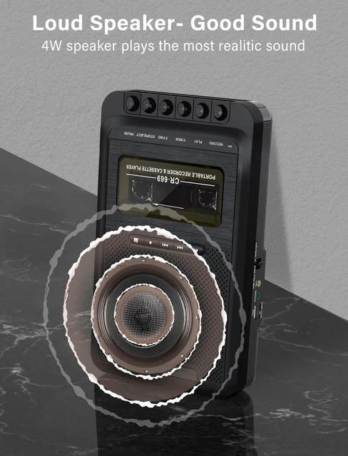 CASSETTE PLAYER CONVERTER, Portable Cassette to MP3 Music via U Disk/SD ...