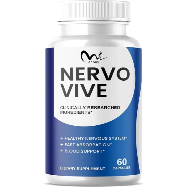 NERVO VIVE FAST Absorption & Healthy Nervous System Supplements - (60 ...