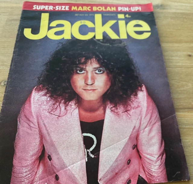 VINTAGE 5TH MAY 1973 Jackie UK Pop / Fashion Magazine #487 Marc Bolan ...