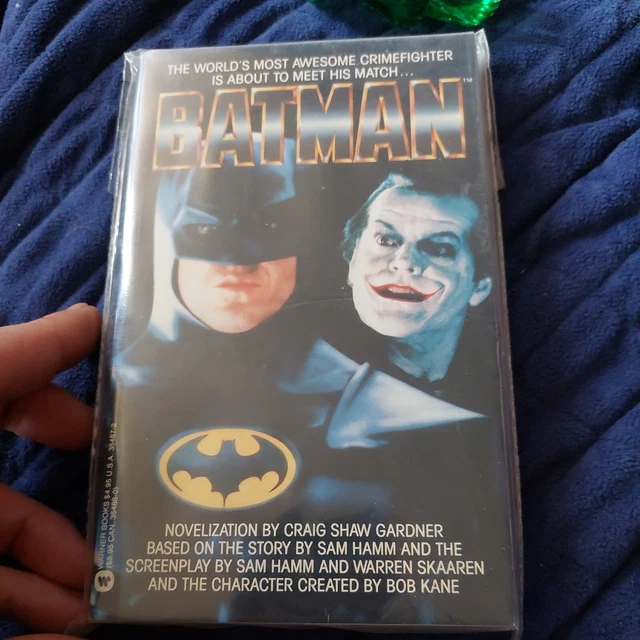 BATMAN (1989) SAM Hamm, Warner Books Movie Novelization, First Printing ...