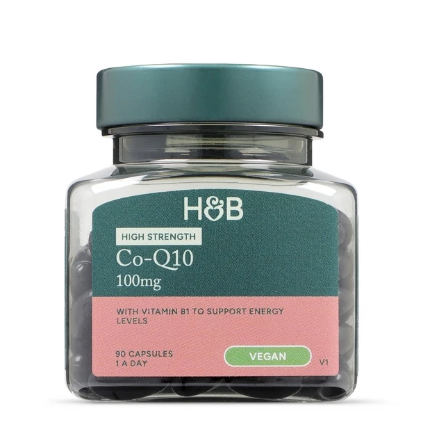 HOLLAND & BARRETT High Strength C High Strength Co-Q10 Vegan 100mg 90 ...