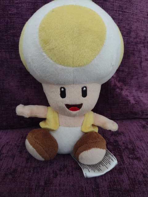 SUPER MARIO YELLOW Toad Original Plush £17.99 - PicClick UK