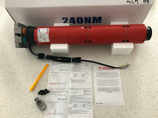 240NM ROLLER SHUTTER tubular motor. Industrial spec. Large door. 97mm ...