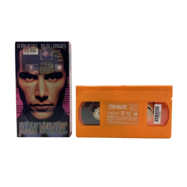 JOHNNY MNEMONIC VHS Orange Tape Keanu Reeves Free Shipping $9.99 - PicClick