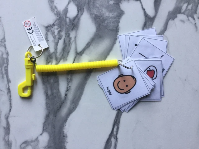 PCS/BOARDMAKER EMOTIONS KEY Ring for Autism/ASD/SEN/ADHD/Aspergers £5. ...