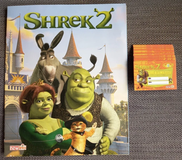 ALBUM FIGURINE STICKERS Shrek 2 + Cards, Newlinks 2004, Completo EUR 25 ...