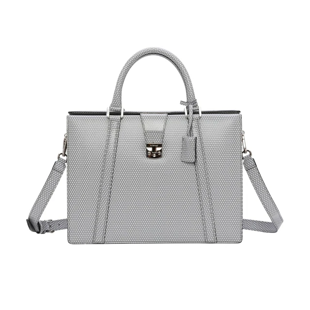 TESTONI BOLOGNA BRIEFCASE PC Case Bag Honeycomb Cloud Calf Luxury EUR ...