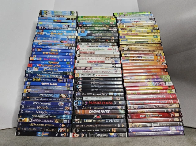 WHOLESALE LOT 100+ DVDs Kids & Family Childrens Baby Disney Nickelodeon ...