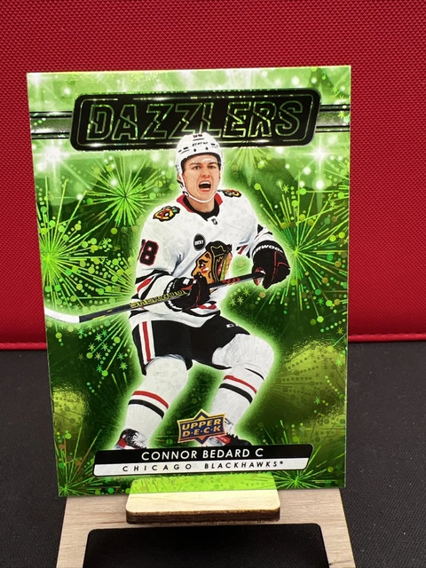 2023-24 UPPER DECK Connor Bedard Dazzlers recrue verte RC #DZ-79 ...