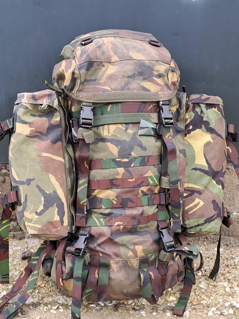 GENUINE SURPLUS DUTCH Army DPM Bergen Camo Rucksack 60 Litre Heavy Duty ...