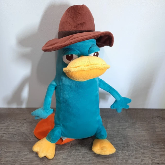 DISNEY PARKS PHINEAS And Ferb Perry The Platypus 16" Plush Secret Agent ...