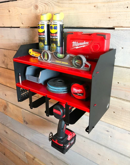 MILWAUKEE IMPACT DRIVER Battery Tool Rack Drill Storage Workshop ...