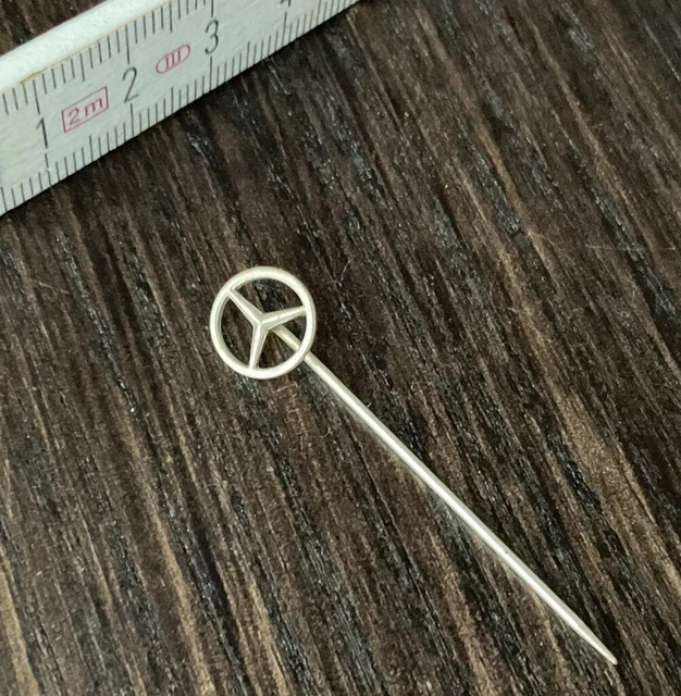 MERCEDES BENZ STERN - Pin Daimler Ansteck-Nadel Silber ORIGINAL! 30 ...