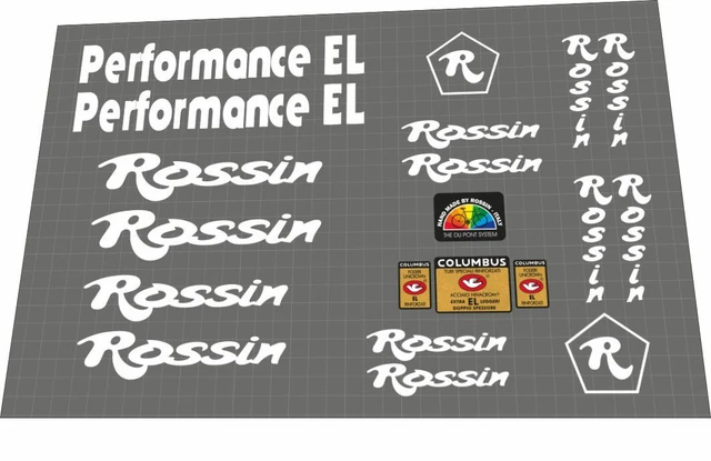 ROSSIN PERFORMANCE EL Frame Decal Set White EUR 34,90 - PicClick DE