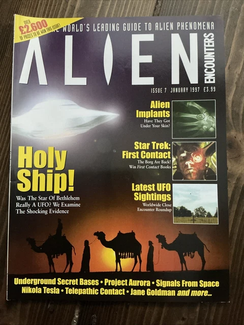 ALIEN ENCOUNTERS MAGAZINE Issue 7 January 1997 - UFO’s & Paranormal £5. ...