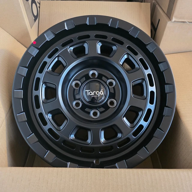 16& NEW 2025 Vw Transporter T7 Matt Black Targa Tg9 6X120 8J Swamper ...