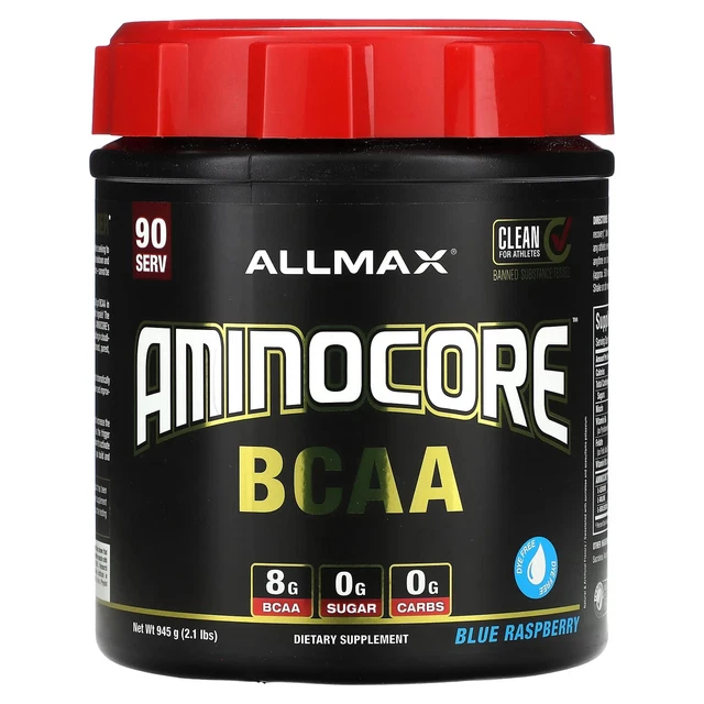 ALLMAX, AMINOCORE™ BCAA, Blue Raspberry, 2.1 lbs (945 g) £72.59 ...