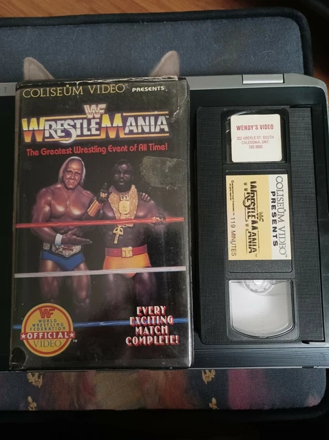 WWF WRESTLEMANIA 1 Coliseum Video VHS, Rare, WWE, ECW, WCW, Hulk Hogan ...