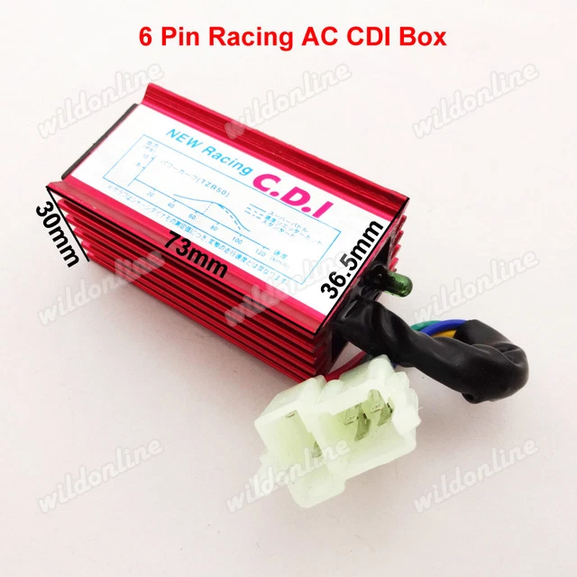 6 PIN RACING AC CDI Box 50cc 110cc 125 150 250 cc Chinese ATV Quad Dirt ...
