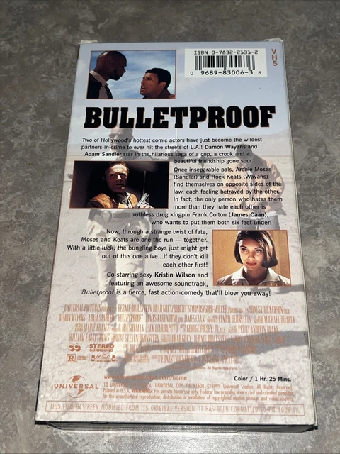 BULLETPROOF VHS 1997 Damon Wayans, Adam Sandler ***TESTED*** £3.67 ...