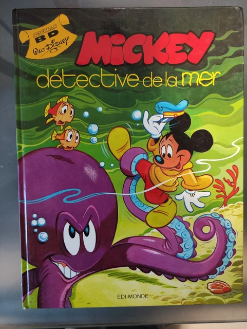 MICKEY DÉTECTIVE DE la mer-Walt Disney-Dargaud- album cartonné EUR 3,00 ...