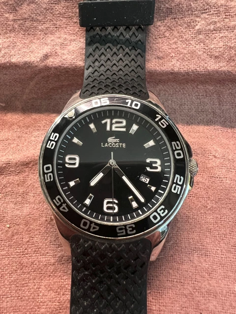 LACOSTE MENS GENTS quartz watch with date model 1300G £27.00 - PicClick UK