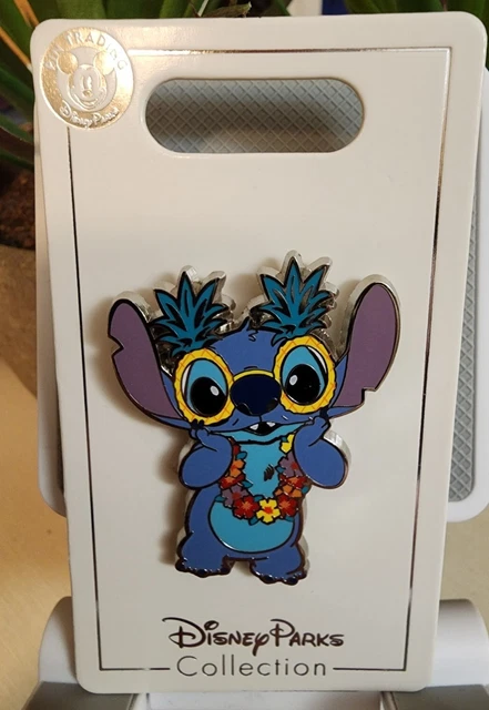 DISNEY PARKS Lilo And Stitch Luau Stitch Pineapple Glasses Lei OE Pin £ ...