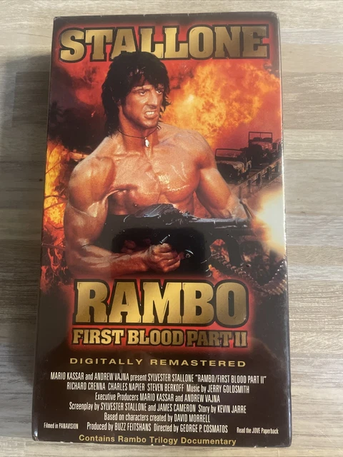 RAMBO- FIRST BLOOD Pt. 2 (VHS Tape, 1999) NEW SEALED Stallone Movie ...