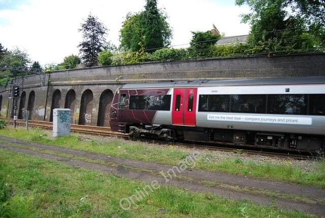 PHOTO 6X4 TRAIN on the railway line south of Five Ways Chad Valley ...