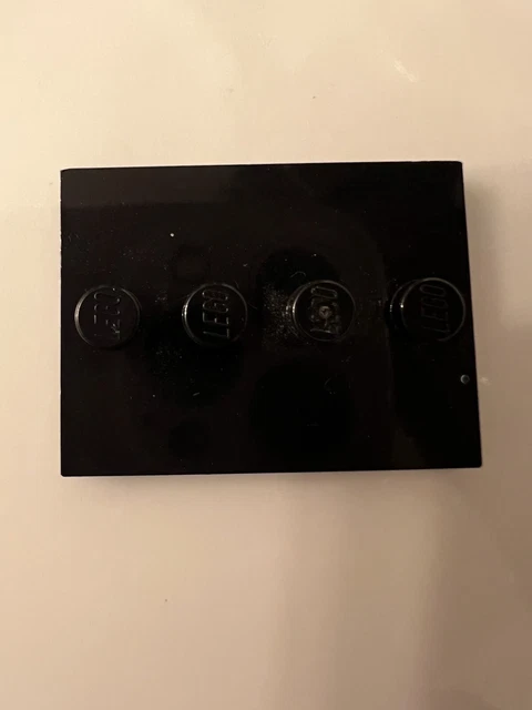 LEGO *NEW* BLACK Minifigure Display Base Stand 3x4 Modified Tile 88646/ ...