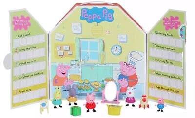 PEPPA PIG REWARD Chart 5 Figure & Accessory Pack with George Emily Suzy ...